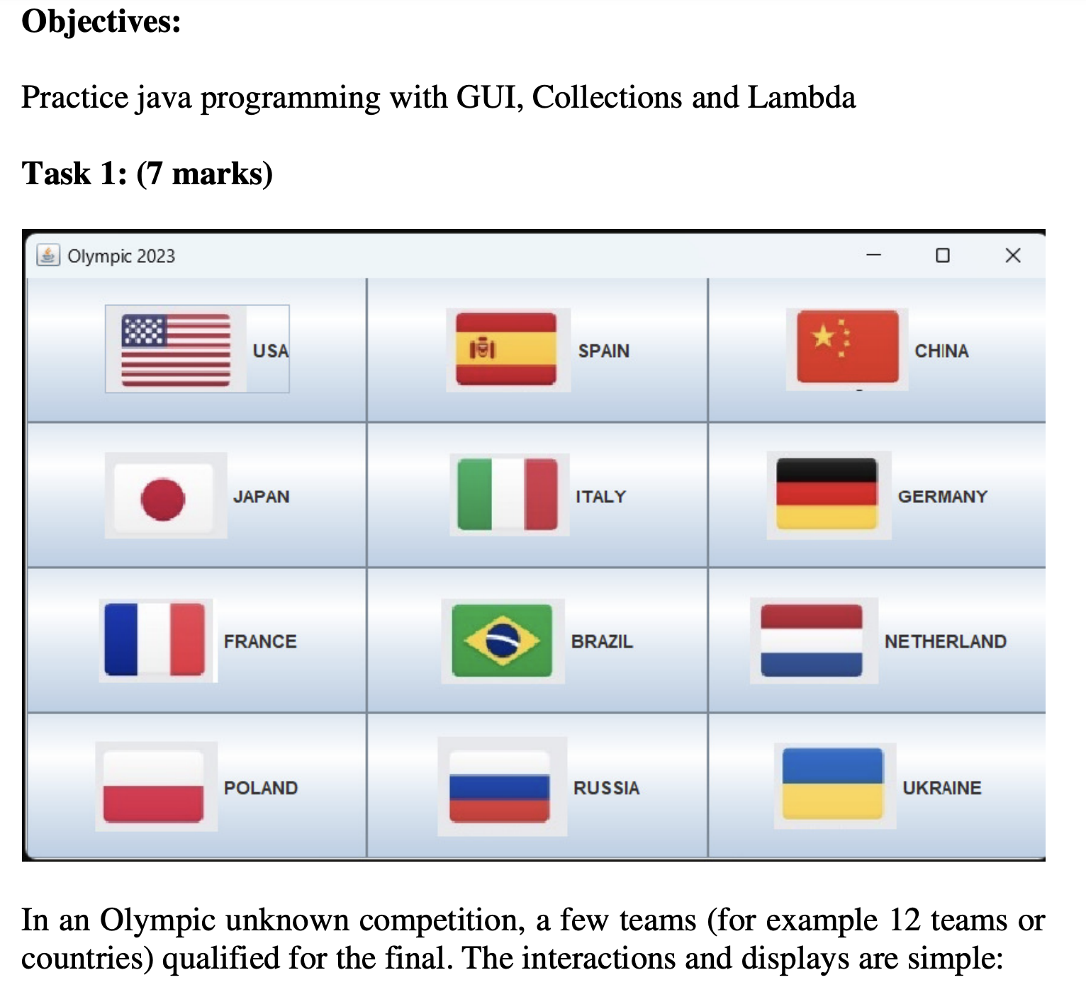 Solved Objectives Practice Java Programming With Gui