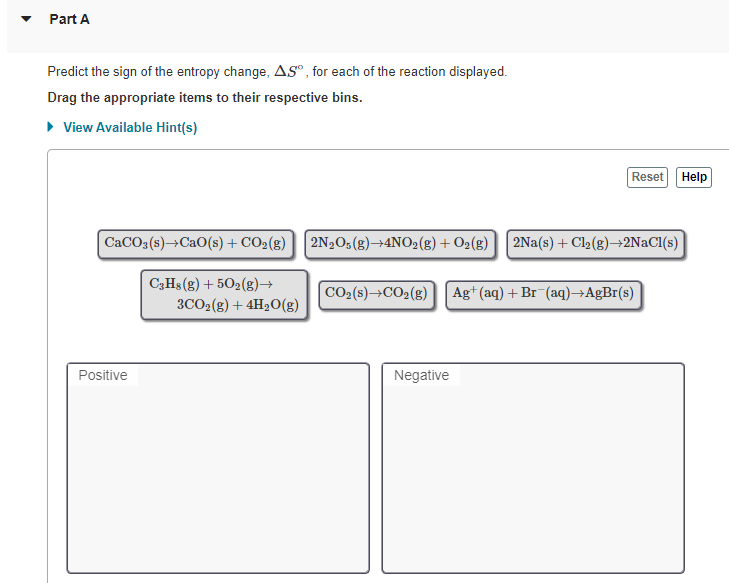Solved Calculate the standard entropy change for the | Chegg.com