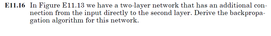 Solved E11.16 In Figure E11.13 we have a two-layer network | Chegg.com