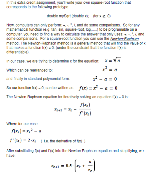 Solved In this extra credit assignment, you'll write your | Chegg.com