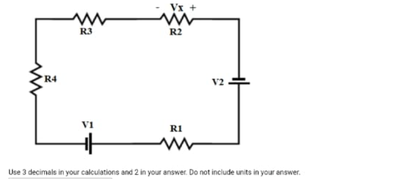 Solved Calculate the value of Vx in the following circuit, | Chegg.com