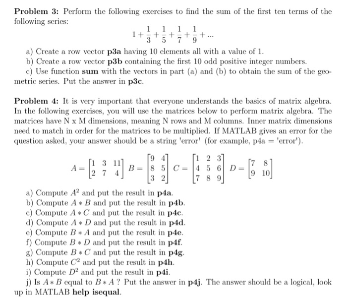 Solved Problem 3: Perform the following exercises to find | Chegg.com