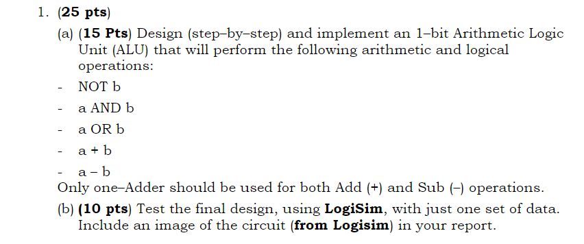 Solved (a) (15 Pts) Design (step-by-step) and implement an | Chegg.com Solved (a) (15 Pts) Design (step-by-step) and implement an | Chegg.com