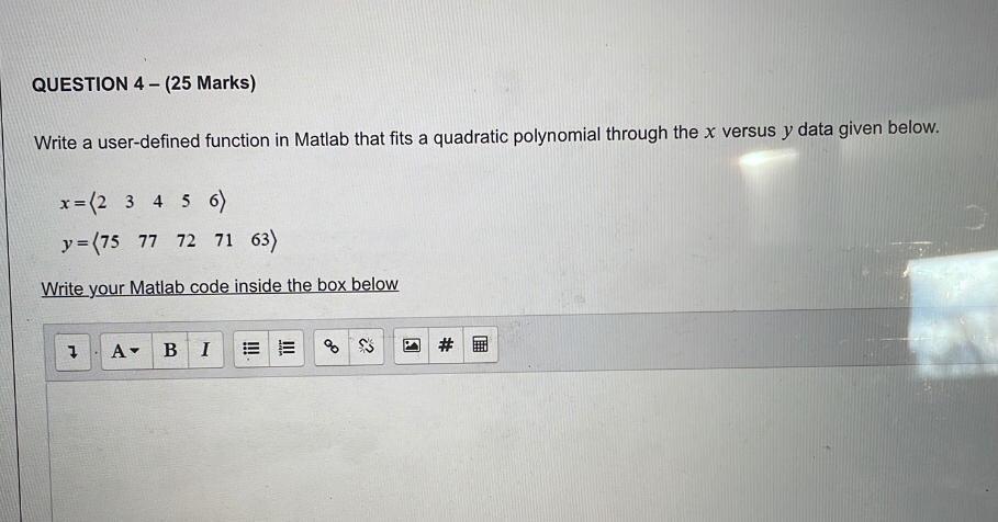 Solved QUESTION 4 - (25 Marks) - Write a user-defined | Chegg.com