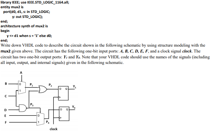 Solved library IEEE; use IEEE.STD_LOGIC_1164.all; entity | Chegg.com