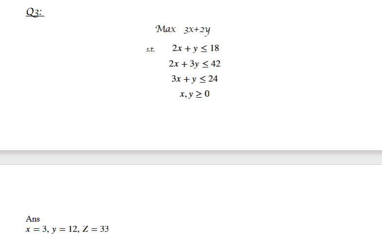 Solved by an EXPERT Note: Its a linear programming optimization problem ... Solved by an EXPERT Note: Its a linear programming optimization problem ...