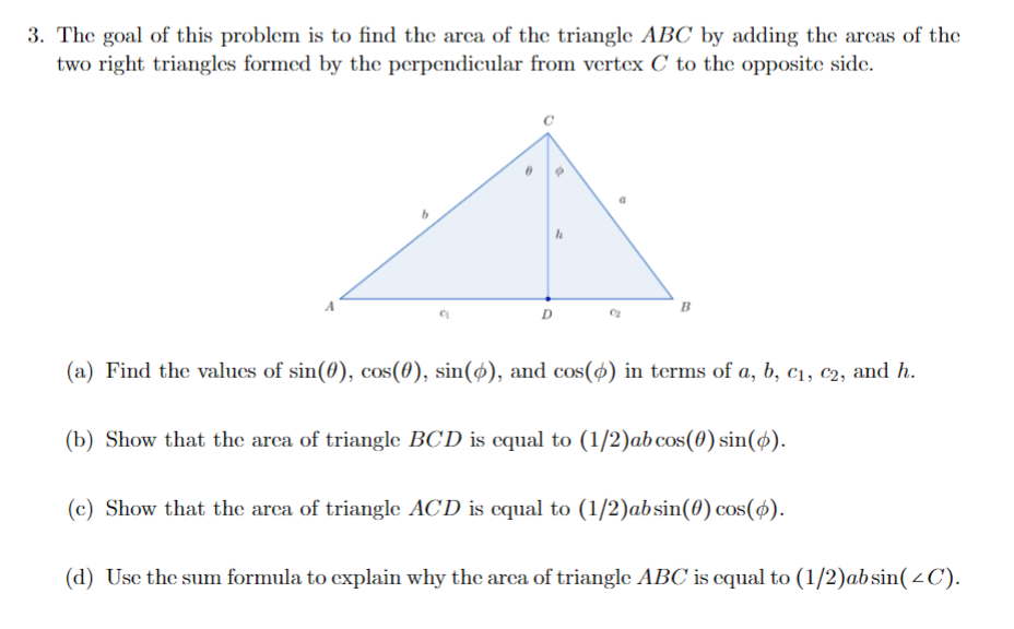 Solved 3. The goal of this problem is to find the area of | Chegg.com