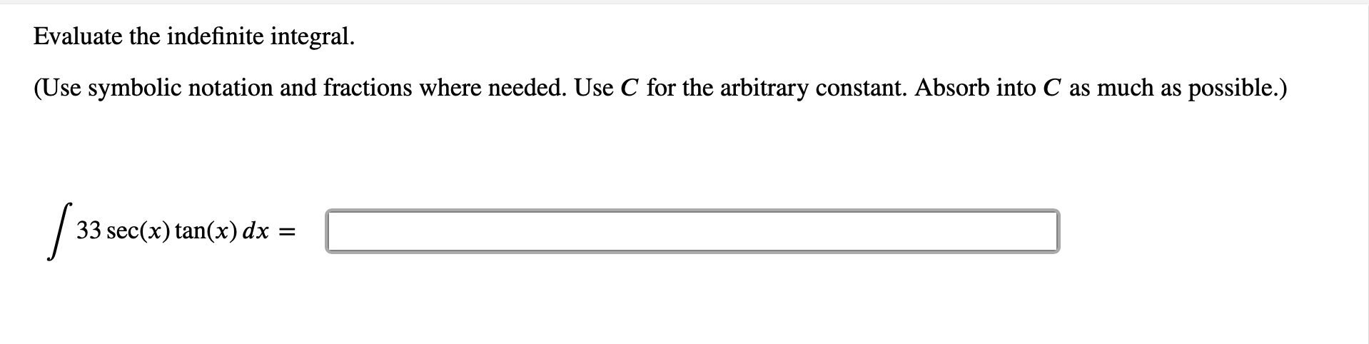 Solved Evaluate the indefinite integral. (Use symbolic | Chegg.com