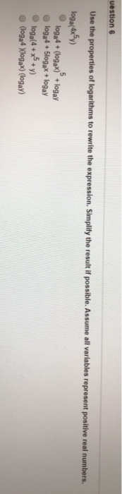 Solved Question 5 Evaluate the logarithm. log10 0.1 0.1 0.1 | Chegg.com