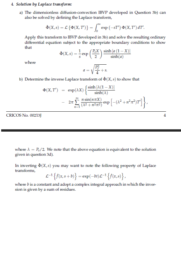 Advanced Partial differential Equations, Separation | Chegg.com
