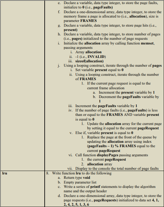Solved C coding assignment ALL CODE NEEDS TO BE WRITTEN IN | Chegg.com