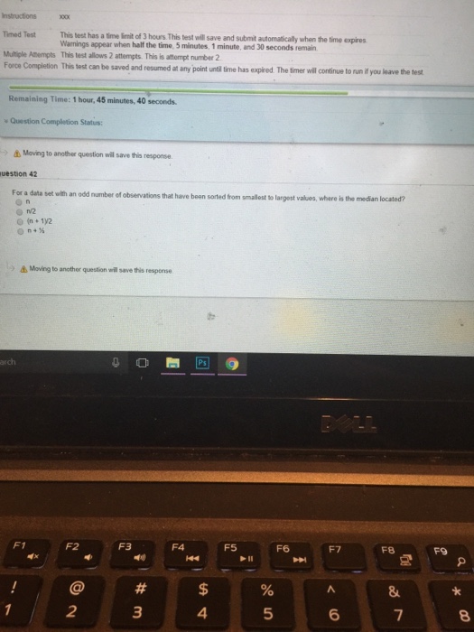 Solved For a data set with an odd number of observations | Chegg.com