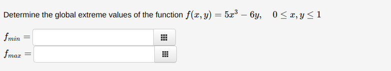 Solved Determine the global extreme values of the function | Chegg.com