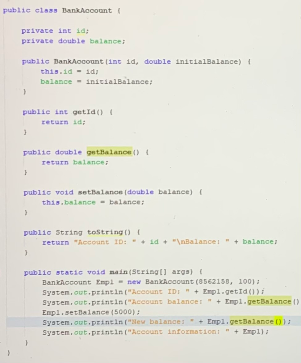 Solved The ATM and BankAccount are connected in creating | Chegg.com