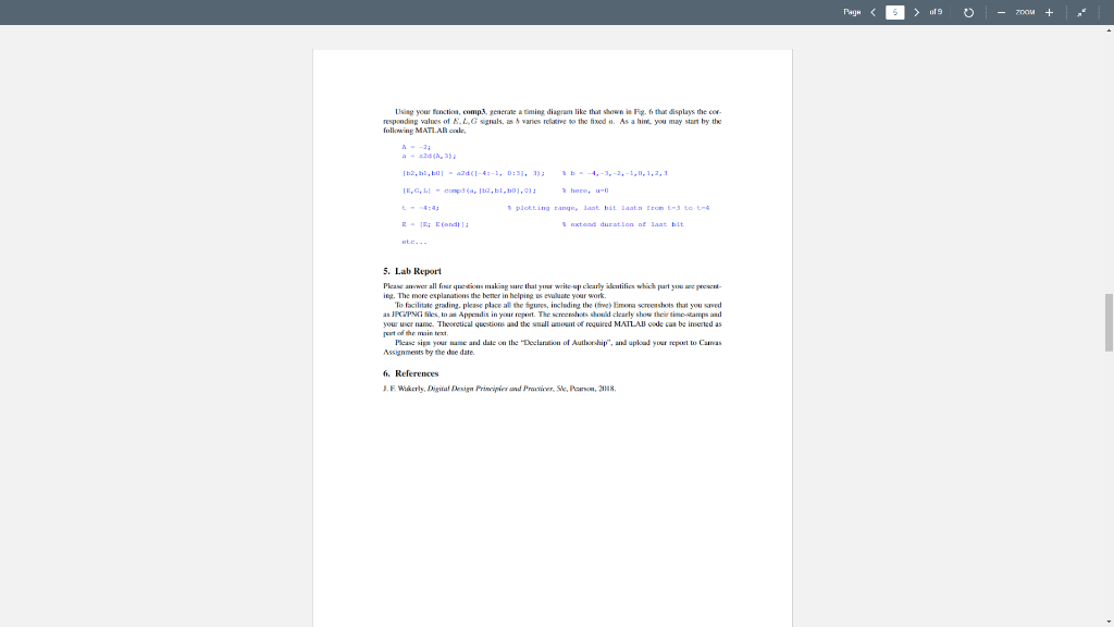 1. Introduction The purpose of this lab is to design | Chegg.com