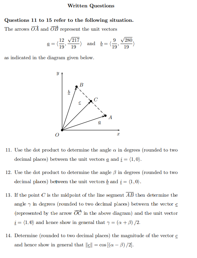 Solved Questions 11 to 15 refer to the following situation. | Chegg.com