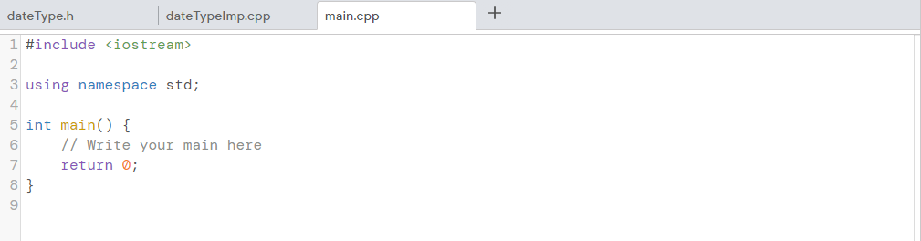 Solved This is C++In this chapter, the class dateType was | Chegg.com