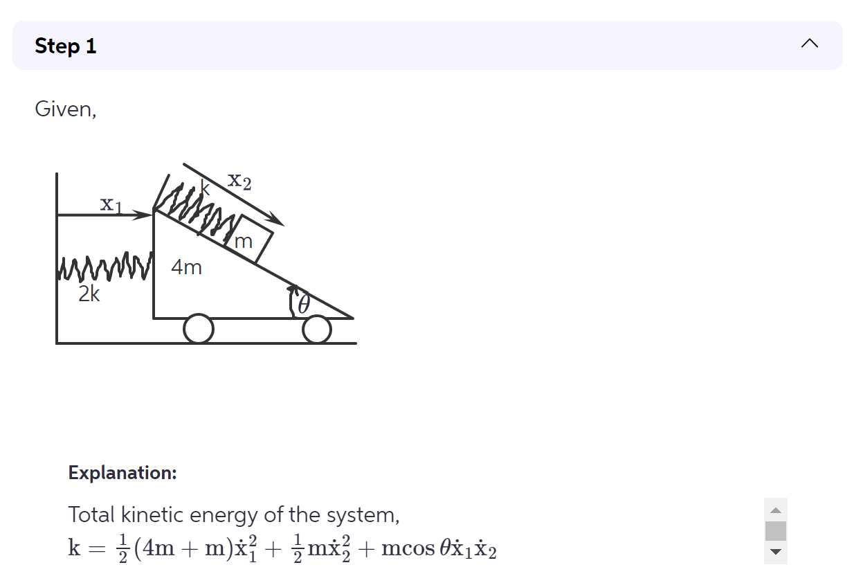 Solved Someone explain how kinetic energy was found as i am | Chegg.com