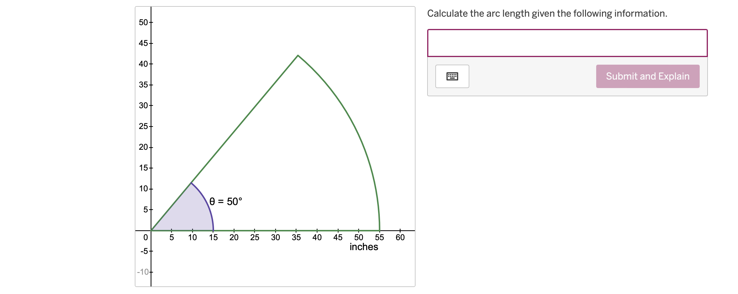 Solved Calculate the arc length given the following | Chegg.com