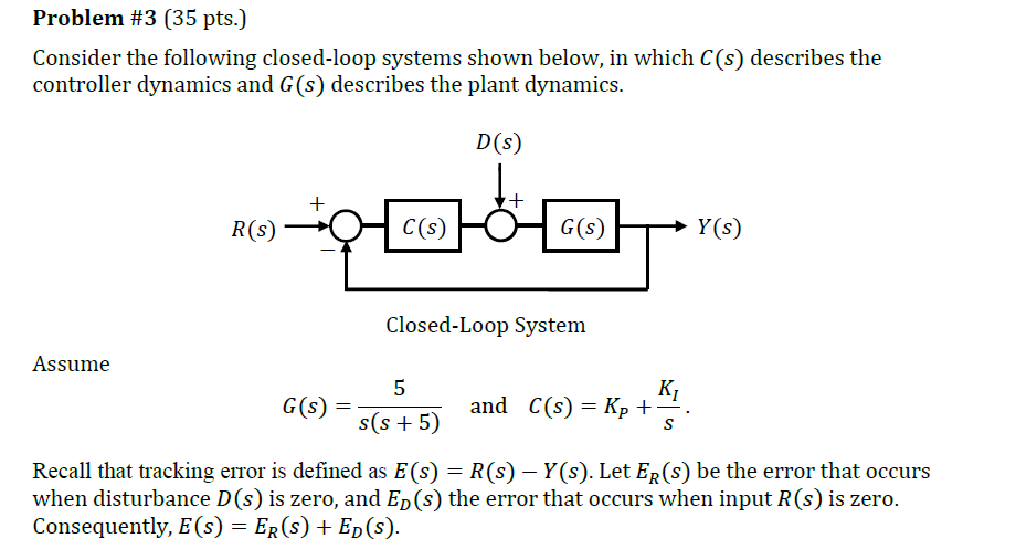 Solved Problem #3 (35 pts) Consider the following | Chegg.com