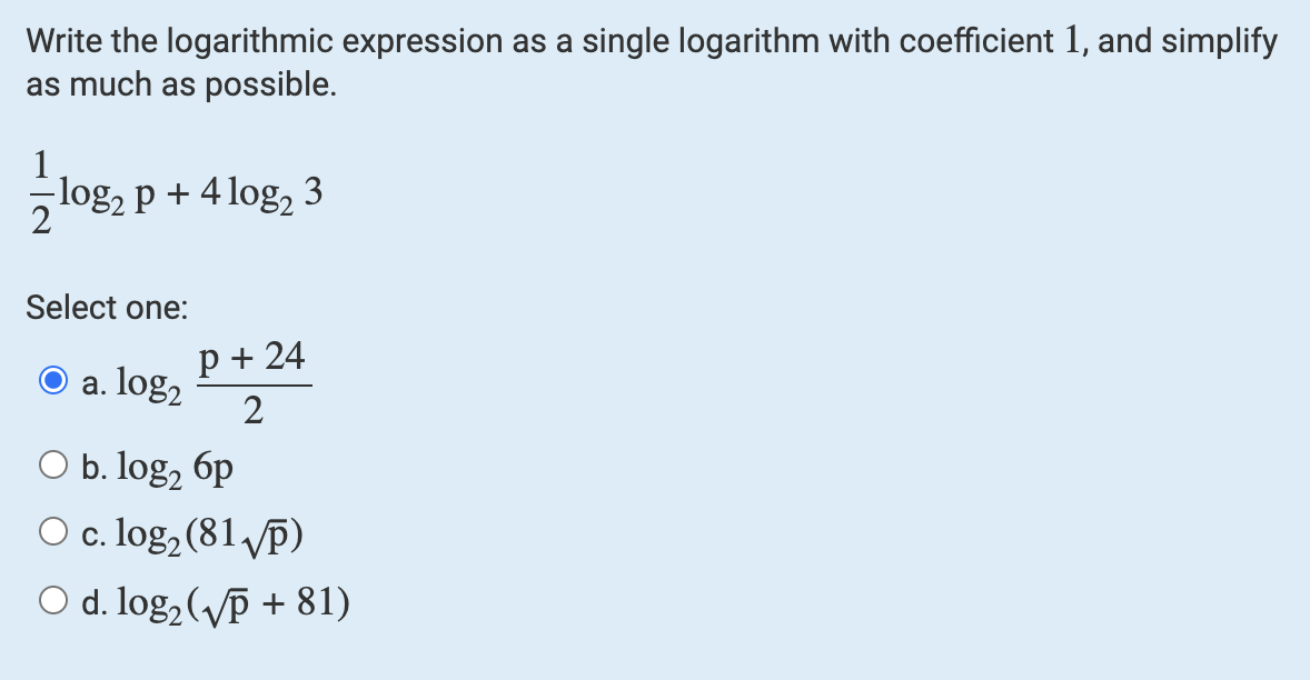 Solved Write the logarithmic expression as a single | Chegg.com
