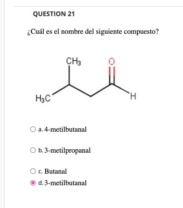 Solved What is the name of the following compound? | Chegg.com