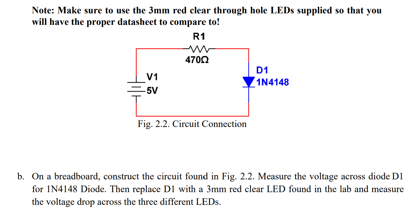 Solved Note: Make sure to use the 3 mm red clear through | Chegg.com