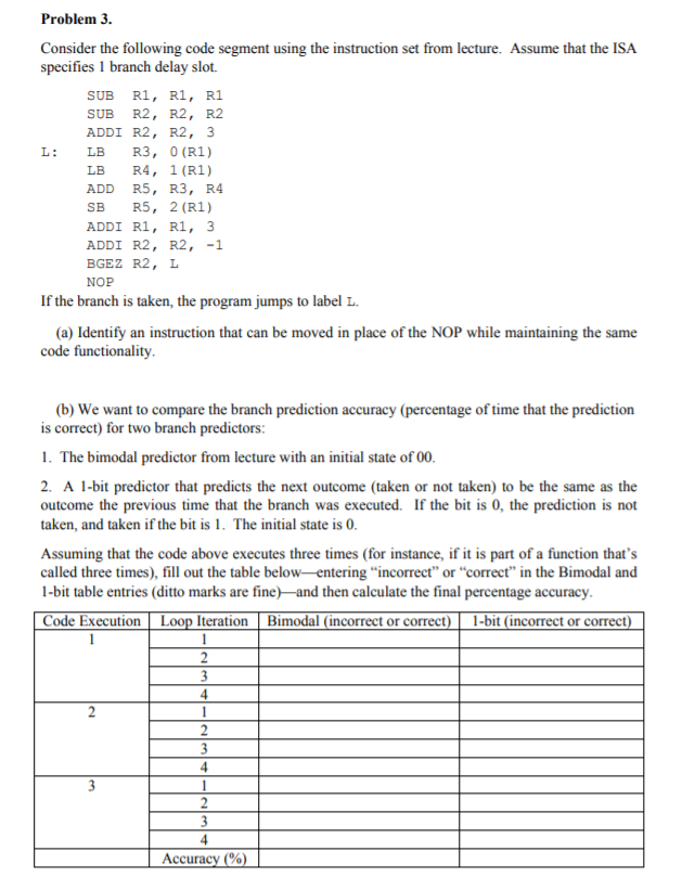 L: Problem 3. Consider the following code segment | Chegg.com