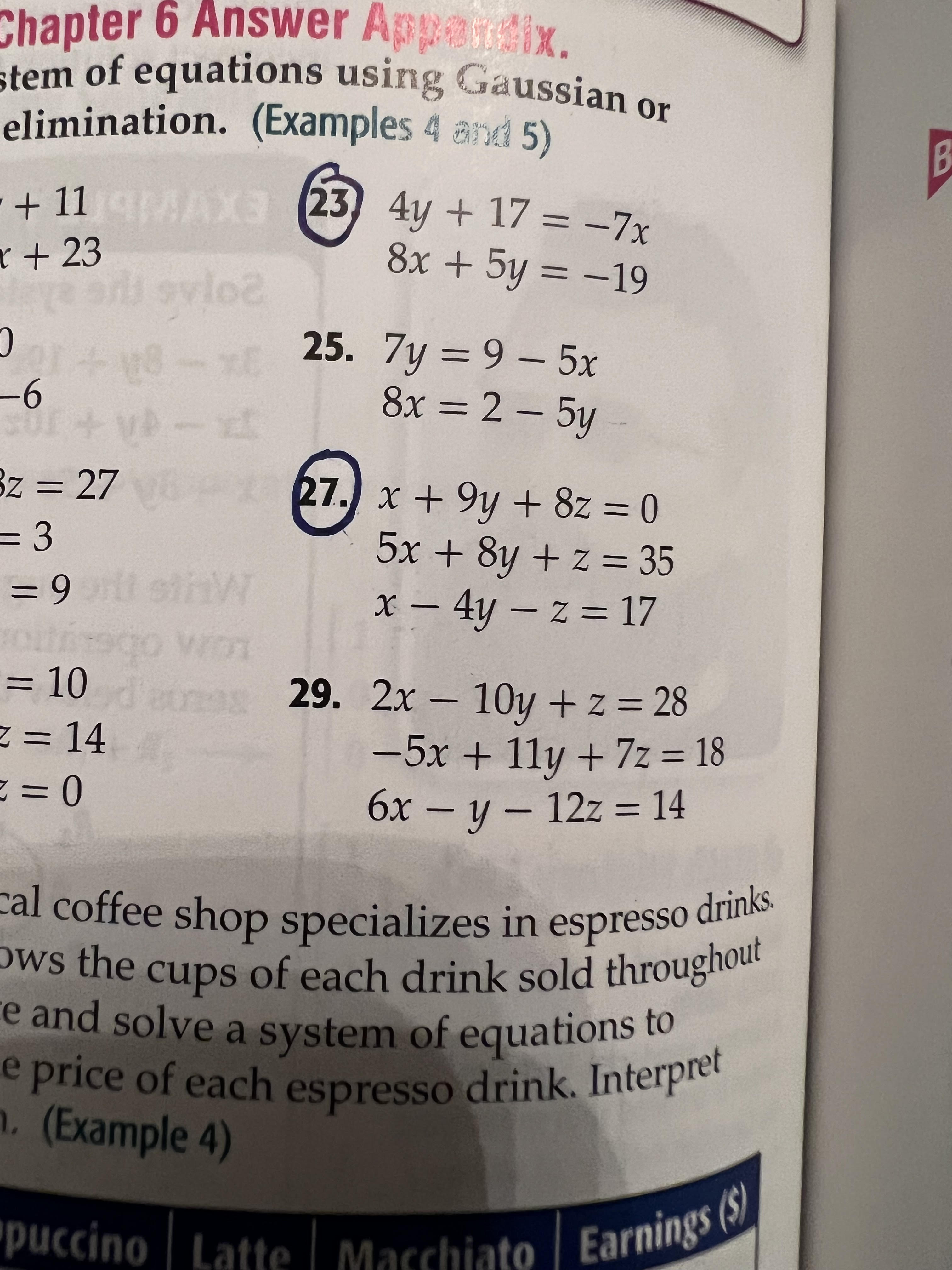 Chapter 6 Answer Ap tem of equations using Gaussian | Chegg.com