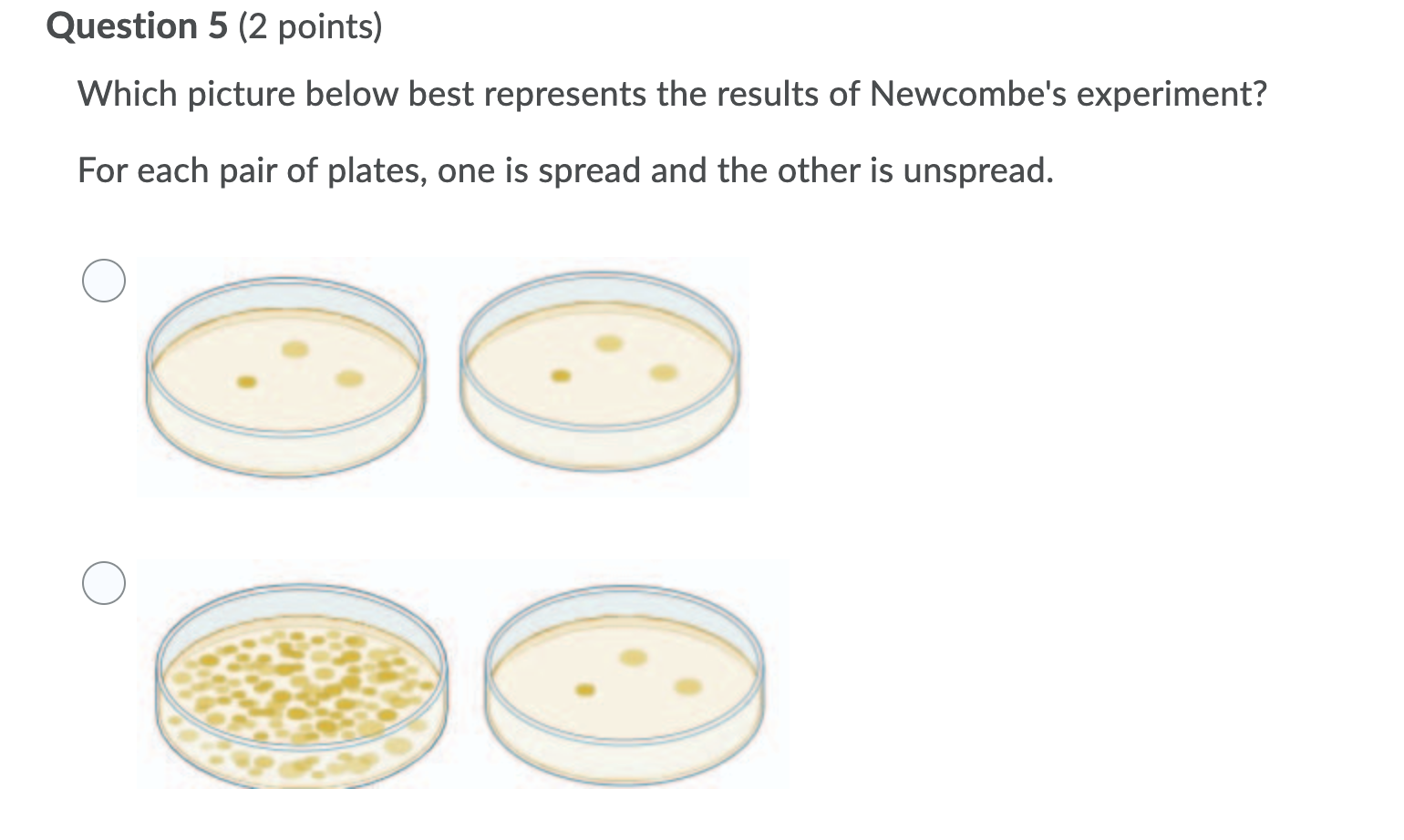 Solved Question 5 (2 points) Which picture below best | Chegg.com