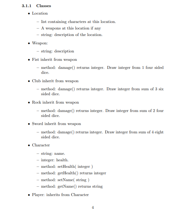 2.3 Part 1: Create Player and Non-Player Characters | Chegg.com