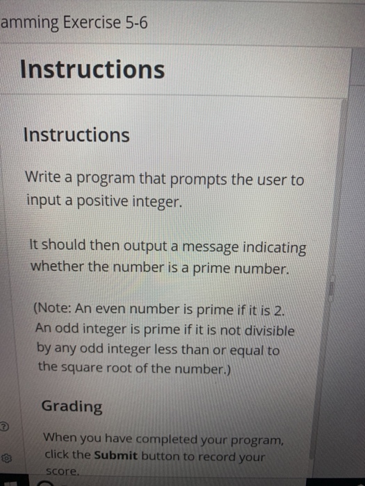 amming Exercise 5-6 Instructions Instructions Write a | Chegg.com