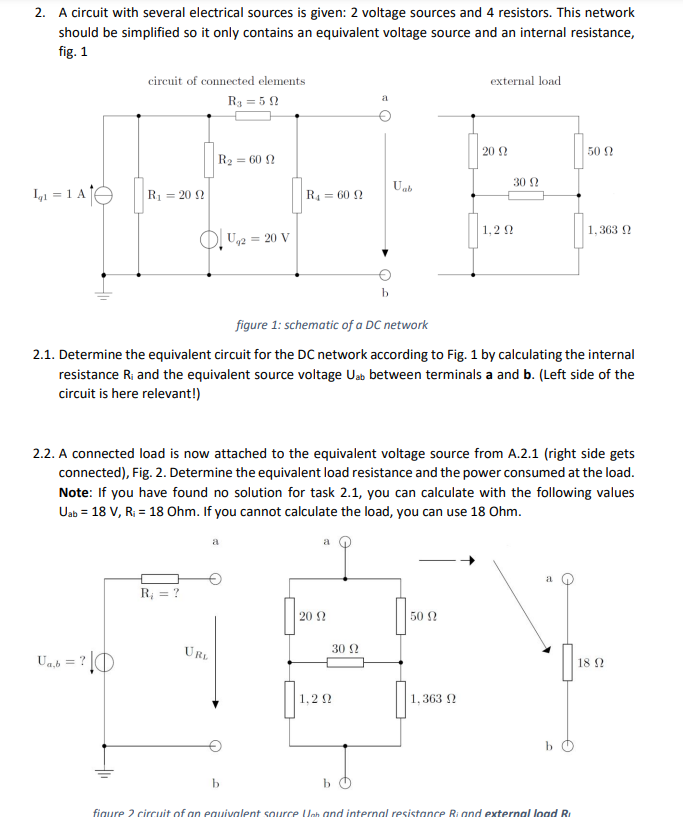 Solved 2. A circuit with several electrical sources is | Chegg.com