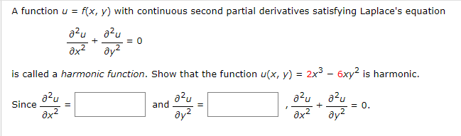 Solved A function u=f(x,y) ﻿with continuous second partial | Chegg.com
