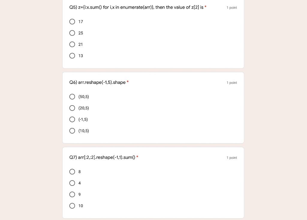Solved Consider the following array in the questions 4-7, | Chegg.com