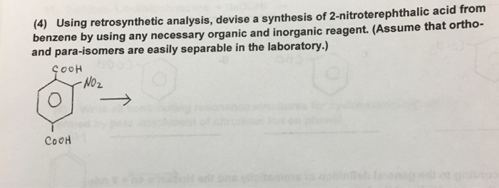 Solved Using retrosynthetic analysis, devise a synthesis of | Chegg.com