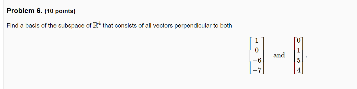 Solved Find a basis of the subspace of R4 that consists of | Chegg.com