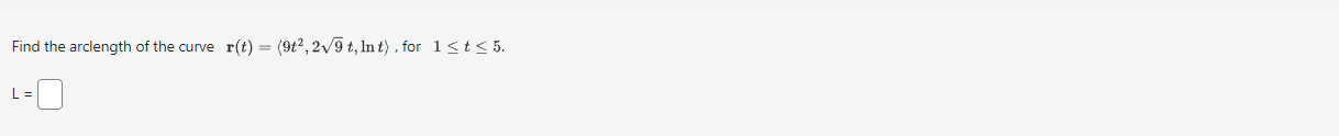 Solved Find the arclength of the curve ( )= 9 2,29 | Chegg.com