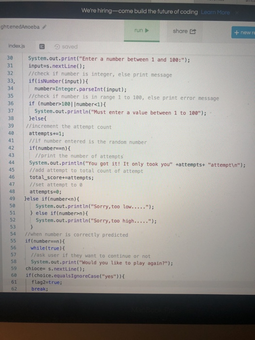 Solved We're hiring-come build the future of coding Lear | Chegg.com