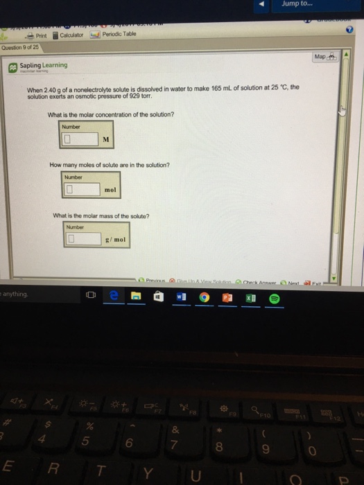 Solved Jump to... Prt Calculator Periodic Table Question 9 | Chegg.com