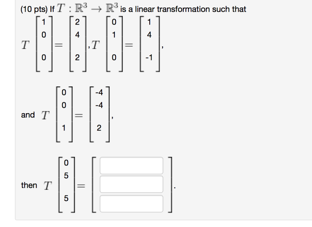 Solved (10 pts) Which of the following transformations are | Chegg.com