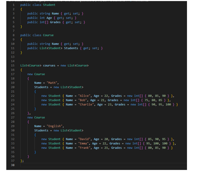 Solved 1. Write a LINQ query that retrieves the names of all | Chegg.com