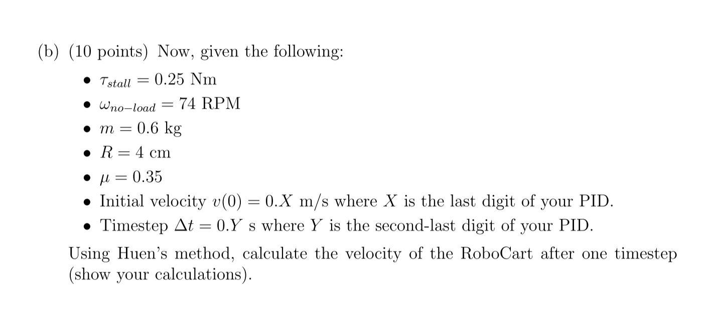 Solved 1. (15 points) Modeling a robot sled (revisited) | Chegg.com