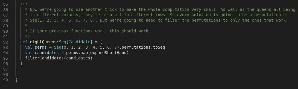 The first assignment is a set of Scala programming | Chegg.com