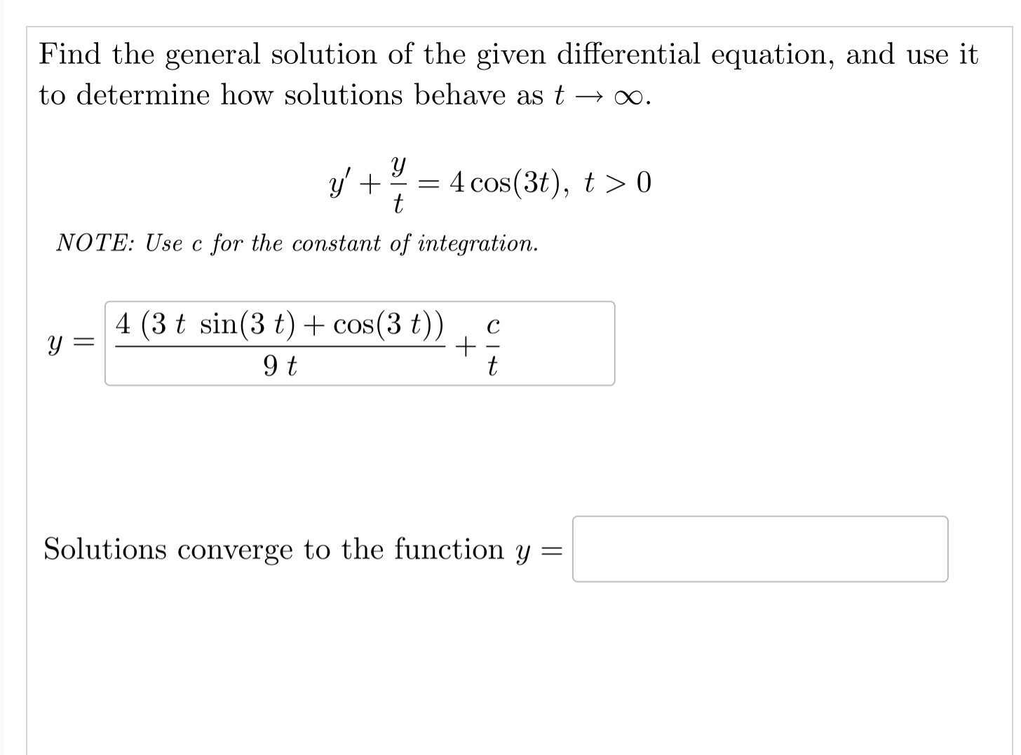 Solved Find the general solution of the given differential | Chegg.com