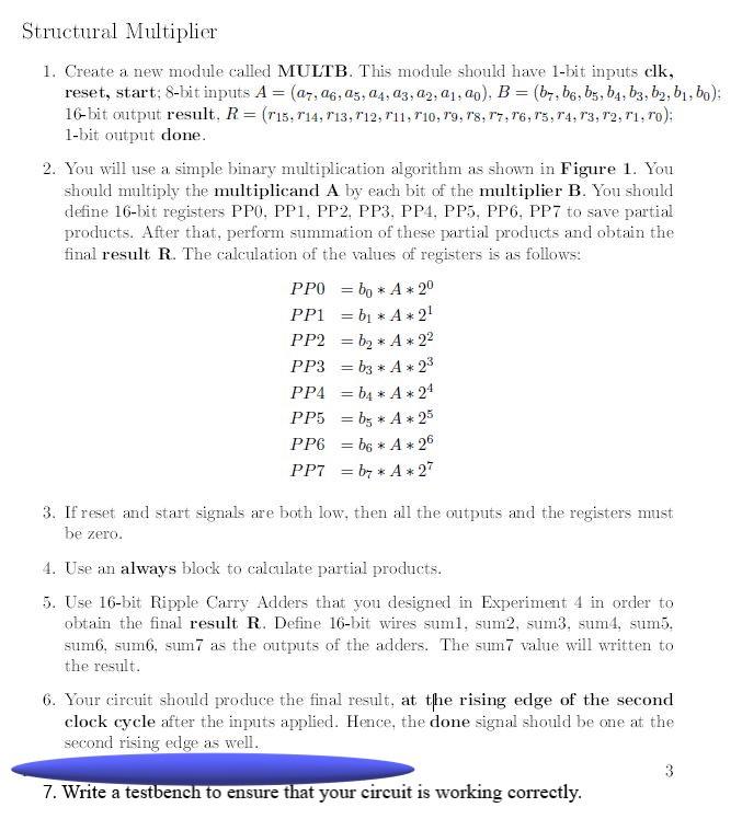 Structural Multiplier 1. Create a new module called | Chegg.com