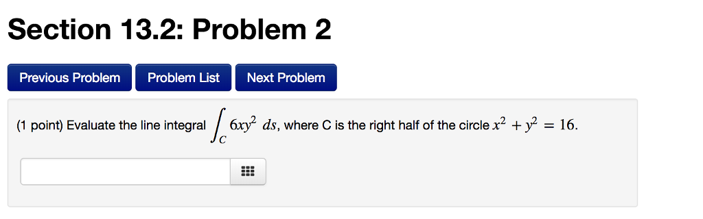 Solved Section 13.2: Problem 2 Previous Problem Problem List | Chegg.com