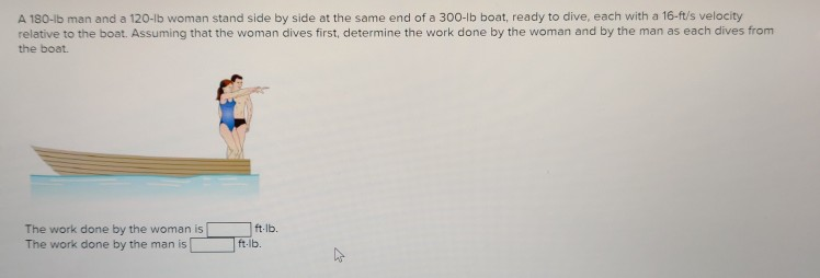 Solved A 180-lb man and a 120-lb woman stand side by side at | Chegg.com
