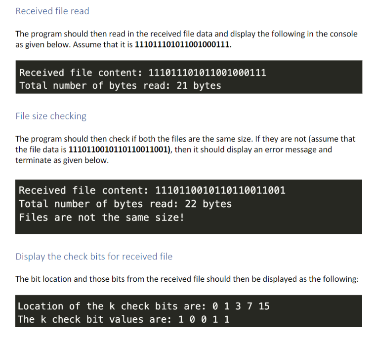 Solved Java Develop A Single Error Correcting Sec Code 9207