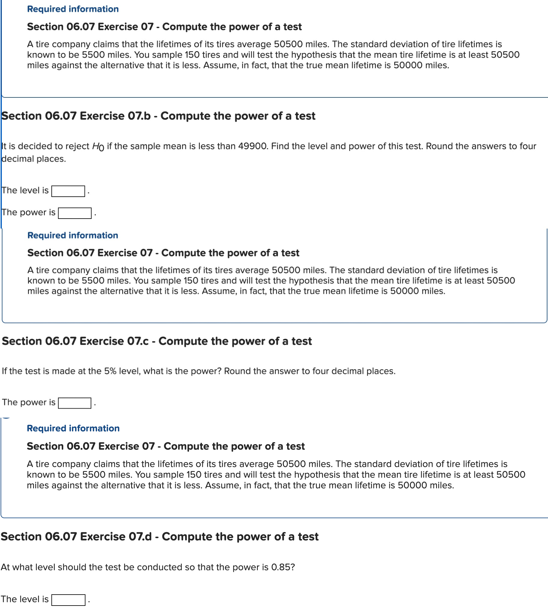 Solved Required information Section 06.07 Exercise 07 - | Chegg.com